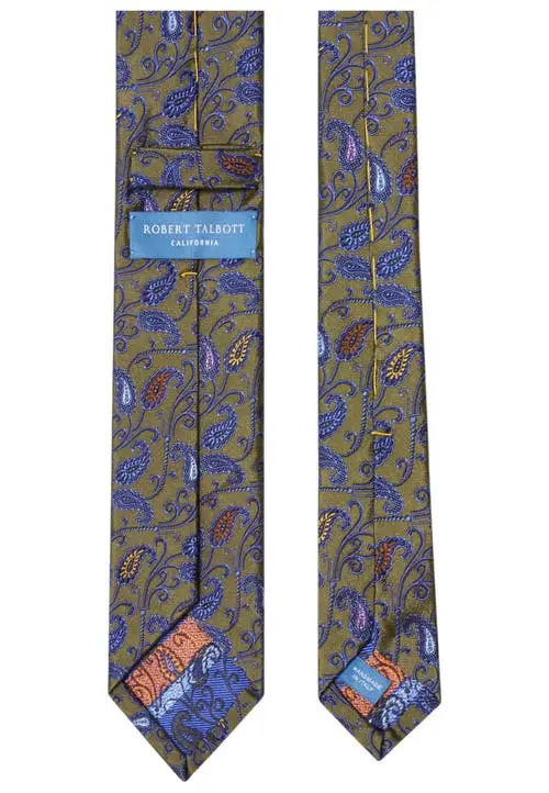 Robert Talbott Newman Pine Paisley Necktie