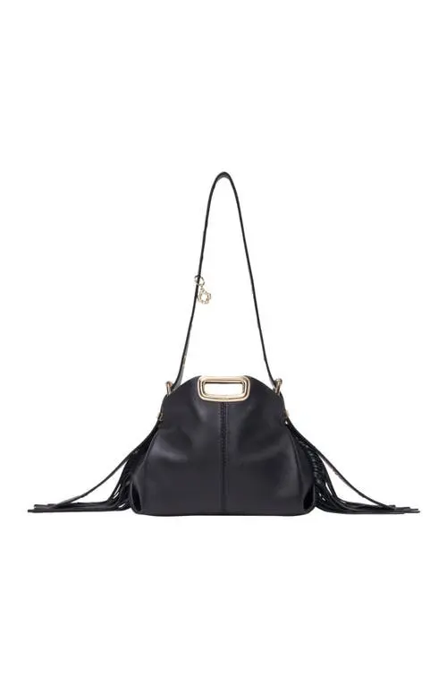 Maje Miss M Mini Bag With Gold-tone Handles - Black