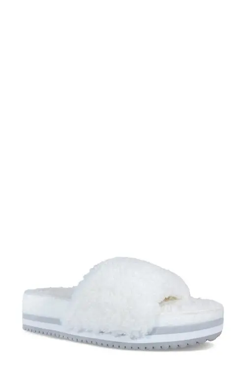 FLEKS Cito Shearling Slide Sandal - Iceberg