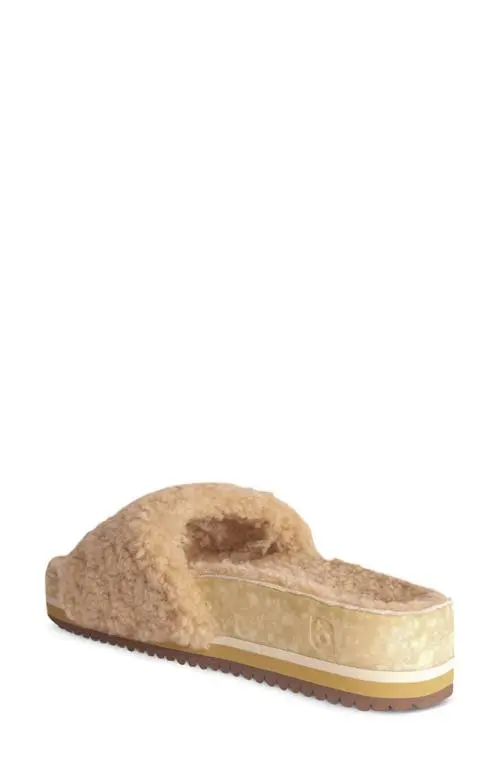 FLEKS Cito Shearling Slide Sandal - Sand