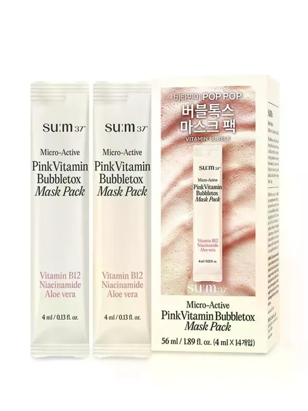 SUM37 Micro-active Pink Vitamin Bubbletox Mask - Neutrals