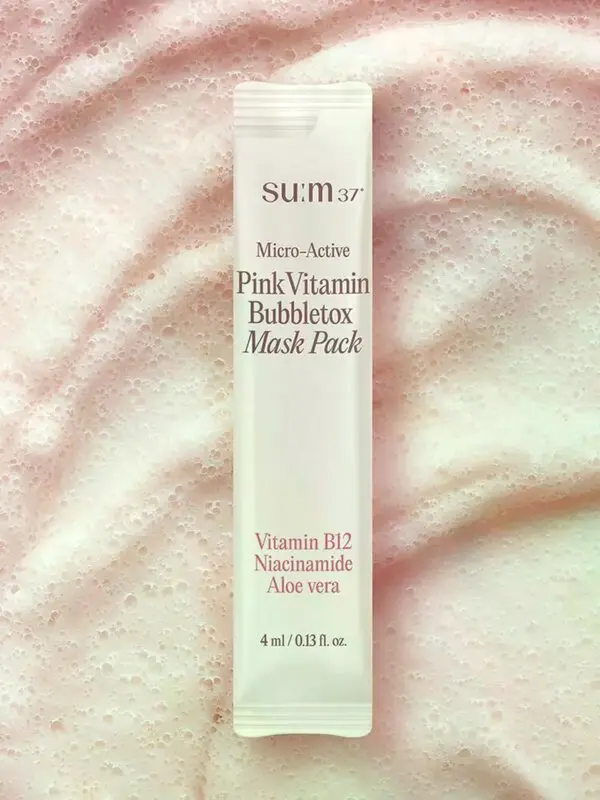 SUM37 Micro-active Pink Vitamin Bubbletox Mask