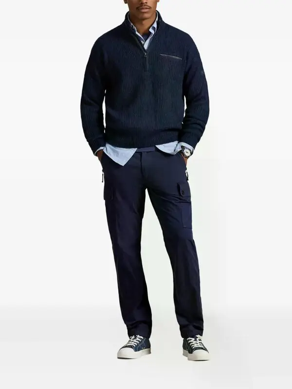 Polo Ralph Lauren Half-zip Wool-blend Sweater