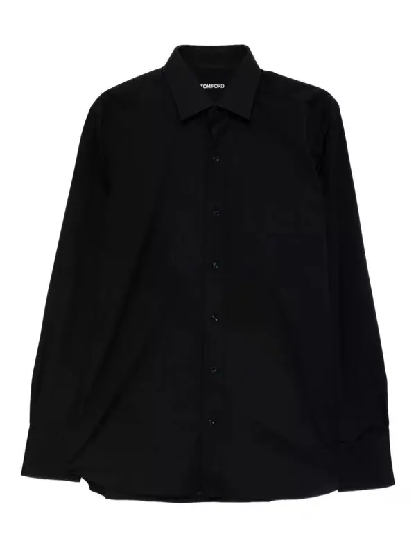 TOM FORD Poplin Shirt - Black