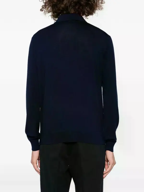 TOM FORD Wool Polo Shirt - Blue