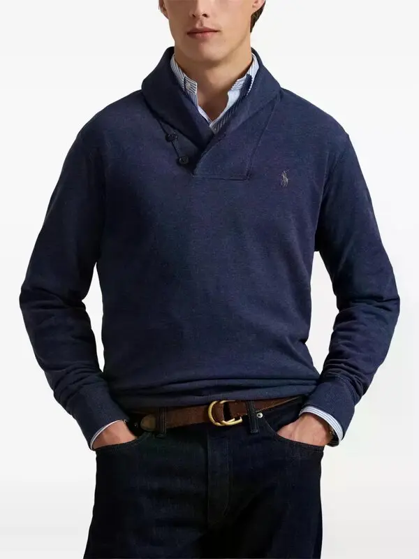 Polo Ralph Lauren Button Shawl-collar Sweater