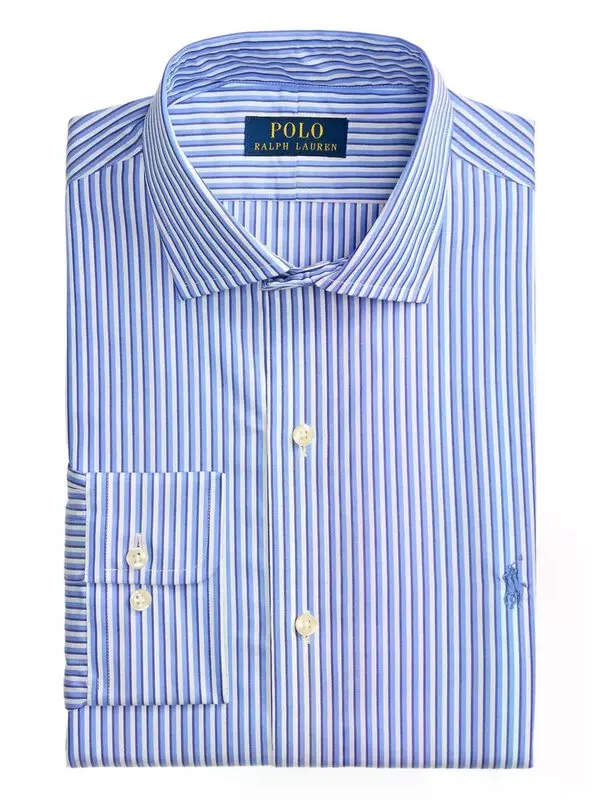 Polo Ralph Lauren Striped-pattern Long-sleeve Shirt - Blue