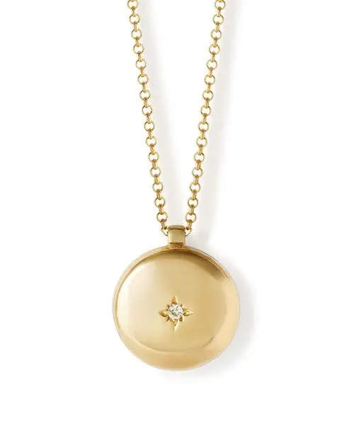 Astley Clarke Biography Medium Locket Necklace - Gold