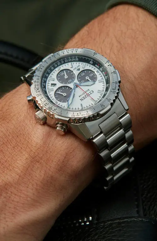 Citizen Promaster Navihawk Eco-drive Chronograph Bracelet Watch - Silverone