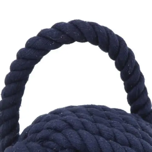 STORIED HOME Nautical Rope Knot Decorative Cotton Door Stop