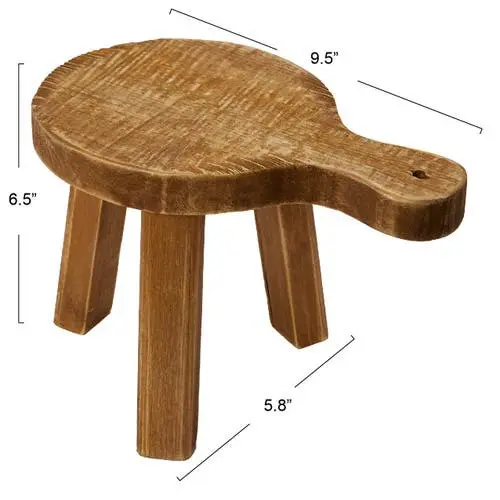 STORIED HOME Fir Wood Pedestal