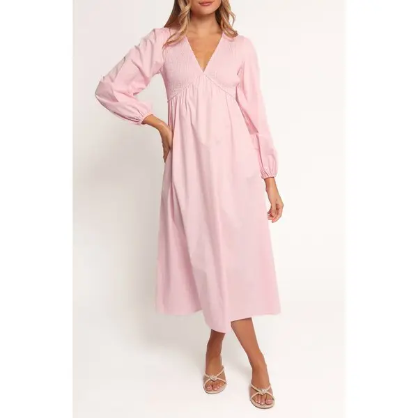 PETAL & PUP Ilyana Long Sleeve Midi Dress