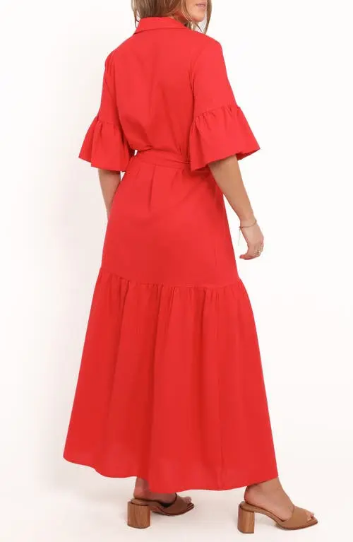 PETAL & PUP Kirrily Tie Waist Shirtdress
