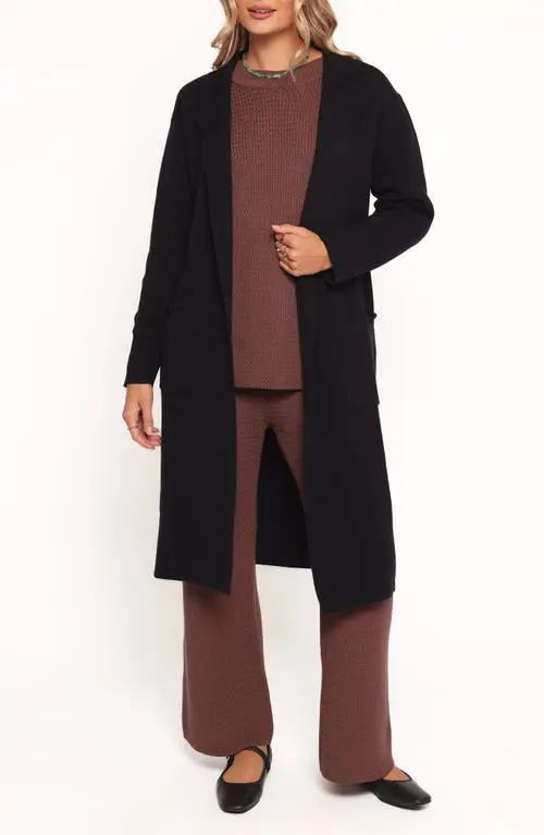 PETAL & PUP Venda Coatigan - Black