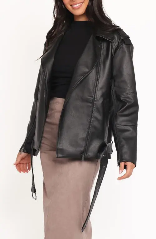 PETAL & PUP Parsons Faux Leather Jacket