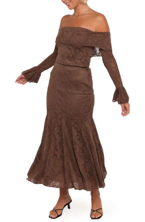 PETAL & PUP Bromley Lace Top And Maxi Skirt Set