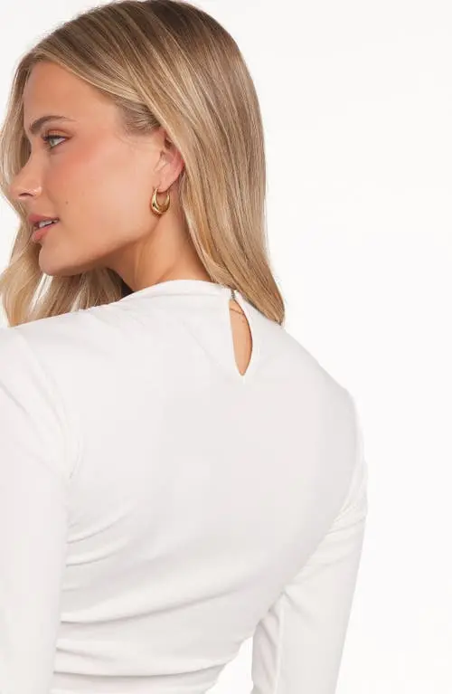 PETAL & PUP Nissa Long Sleeve Top - White