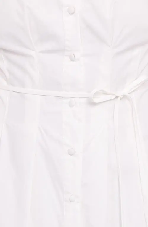 PETAL & PUP Alexander Long Sleeve Cotton Midi Shirt Dress
