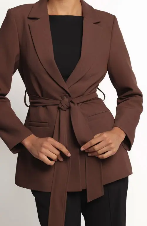 PETAL & PUP Eliana Tie Waist Blazer