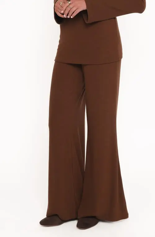 PETAL & PUP Knit Top And Wide Leg Pants Set