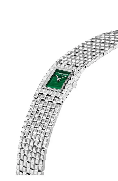 FREDERIQUE CONSTANT Classics Manchette Malachite Bracelet Watch - Silver-tone