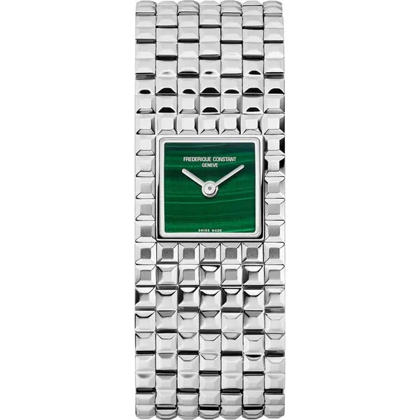 FREDERIQUE CONSTANT Classics Manchette Malachite Bracelet Watch - Silverone
