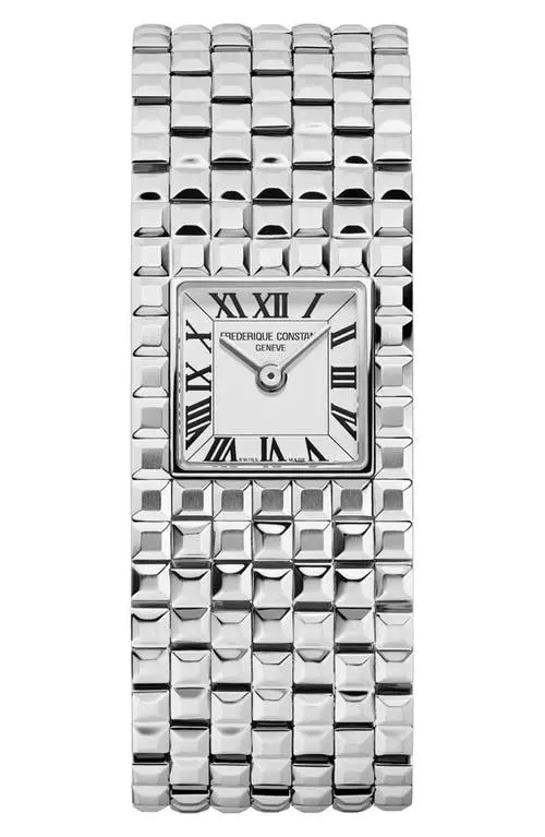 FREDERIQUE CONSTANT Classics Manchette Bracelet Watch - Silver-tone