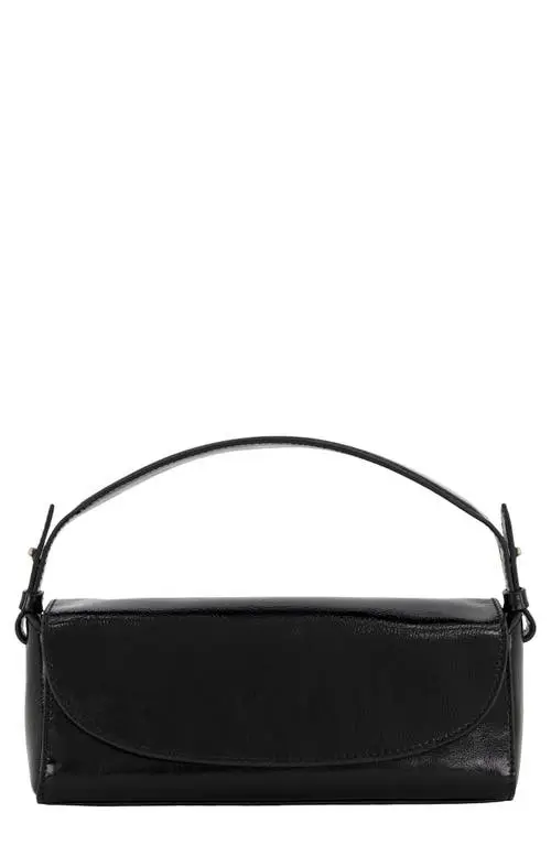 Vince Mini Sabrina Leather Top Handle Bag - Black