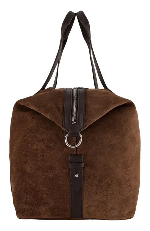 Vince Suede Duffle Bag - Chocolate