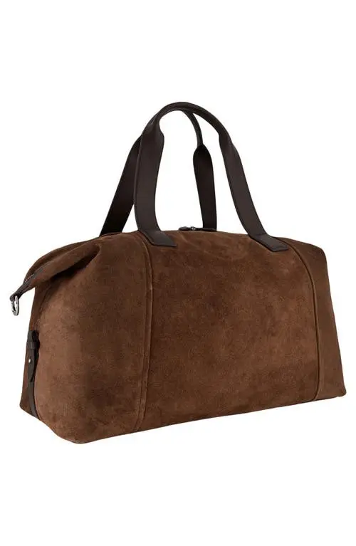Vince Suede Duffle Bag - Chocolate