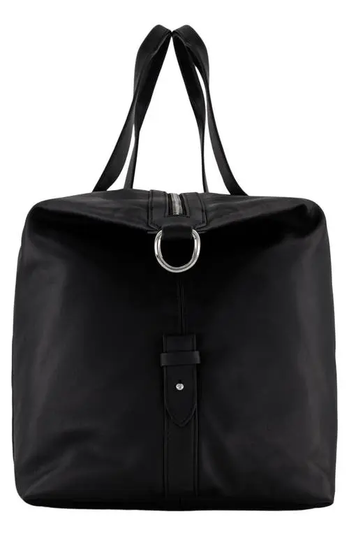 Vince Leather Duffle Bag - Black
