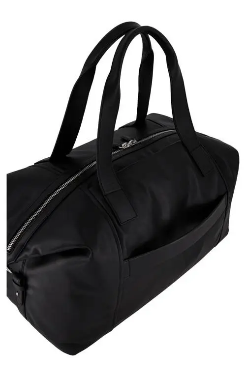 Vince Leather Duffle Bag - Black