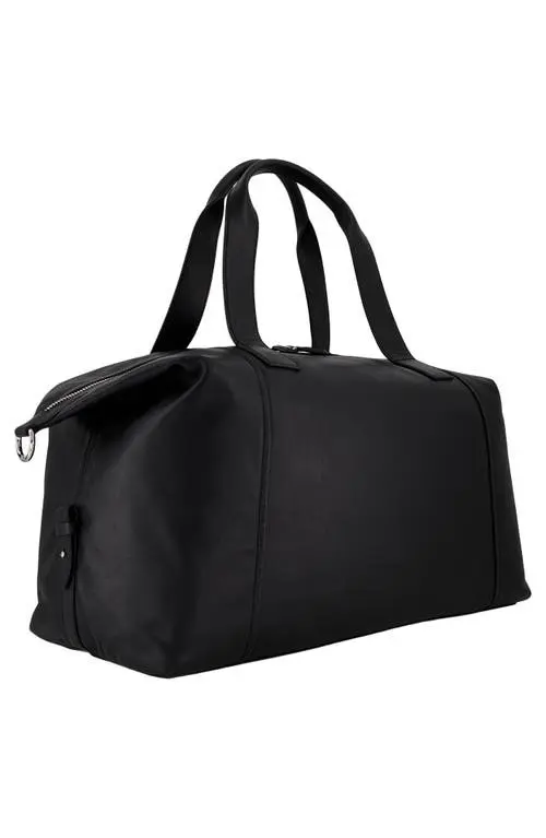 Vince Leather Duffle Bag - Black