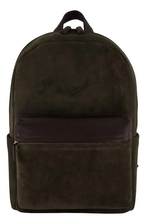 Vince Cavalor Suede Backpack - Driver Green