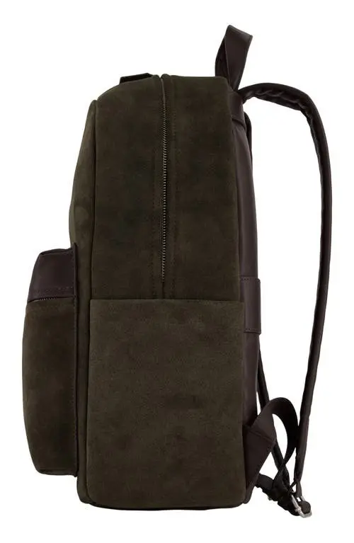 Vince Cavalor Suede Backpack - Driver Green