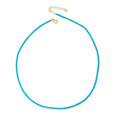 SPERO LONDON Turquoise Natural Stone Choker Necklace - Gold
