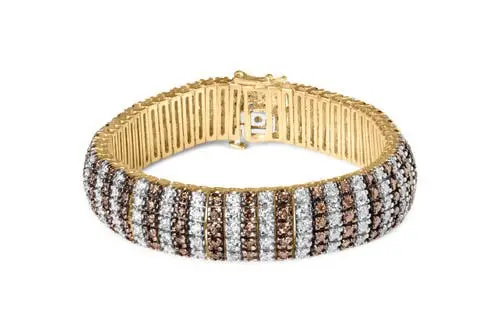 HAUS OF BRILLIANCE 10k Gold 10-1/3 Cttw Diamond Tennis Bracelet - Yellow