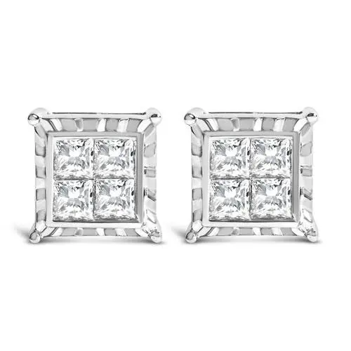 HAUS OF BRILLIANCE 14k Gold 2.0 Cttw Lab Grown Diamond Stud Earrings - White