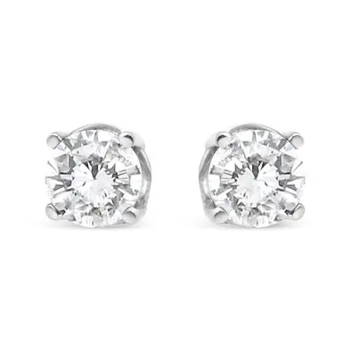 HAUS OF BRILLIANCE 14k Gold 0.75 Cttw Lab Grown Diamond Stud Earrings - White
