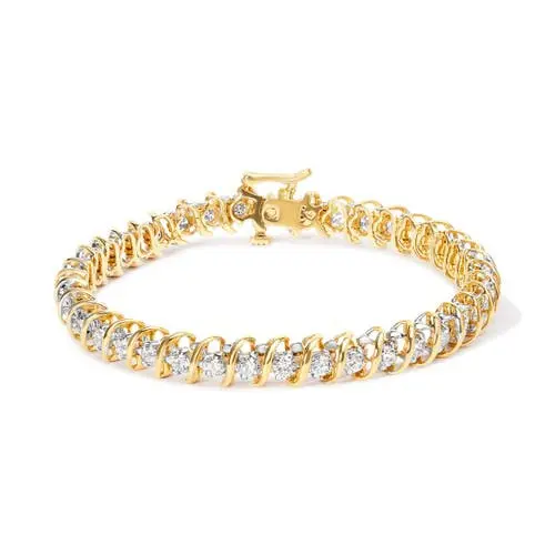 HAUS OF BRILLIANCE 18k Gold 4.0 Cttw Diamond Tennis Bracelet - Yellow
