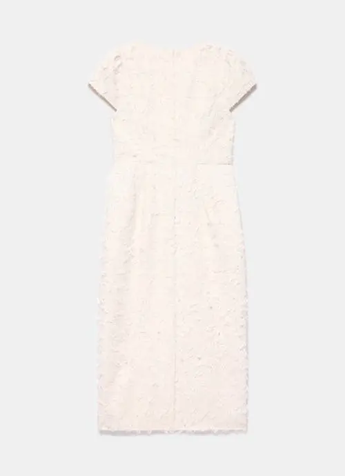 Mint Velvet Embellished Jacquard Midi Dress