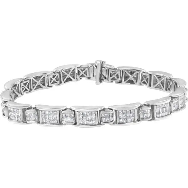 HAUS OF BRILLIANCE 14k Gold 5.00 Cttw Diamond Tennis Bracelet - White