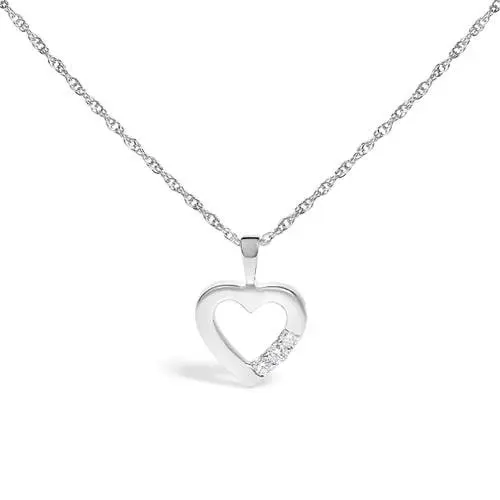 HAUS OF BRILLIANCE Lab Grown Diamond Heart Pendant Necklace - White