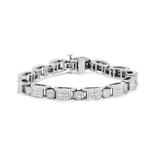 HAUS OF BRILLIANCE 14k Gold 5.0 Cttw Diamond Link Bracelet - White