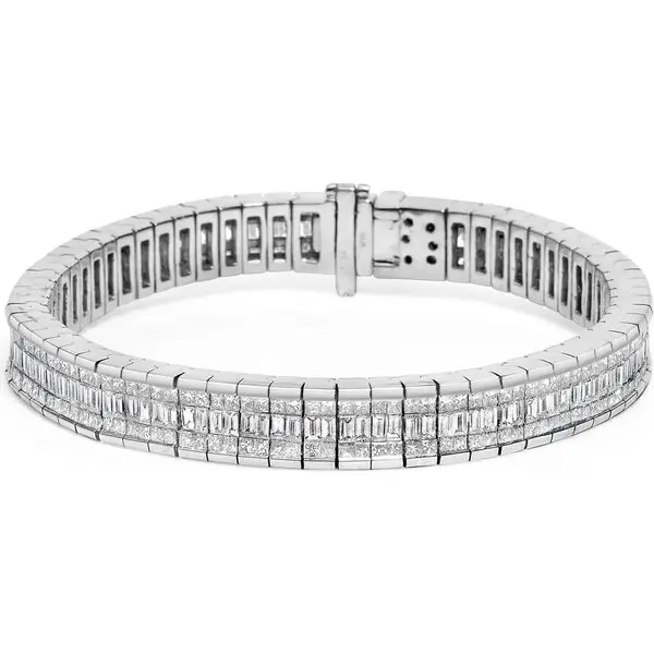 HAUS OF BRILLIANCE 14k Gold 7 7/8 Cttw Diamond Eternity Tennis Bracelet - White