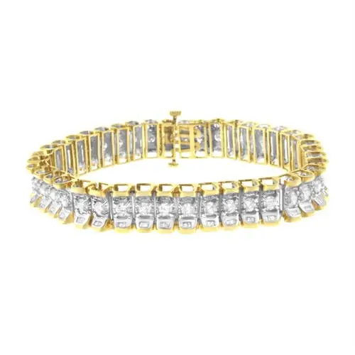 HAUS OF BRILLIANCE 14k Gold 5.0 Cttw Diamond Tennis Bracelet - Yellow