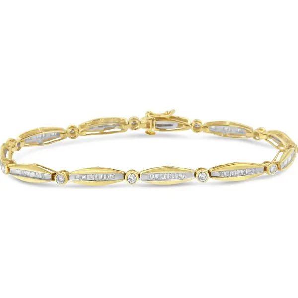 HAUS OF BRILLIANCE 14k Gold 1-1/2 Cttw Diamond Bracelet - Yellow