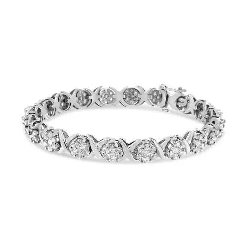 HAUS OF BRILLIANCE 14k Gold 6-1/3 Cttw Round Diamond Tennis Bracelet - White