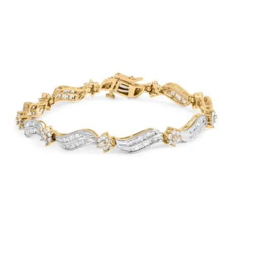 HAUS OF BRILLIANCE 10k Gold 3.00 Cttw Diamond Bracelet - Yellow