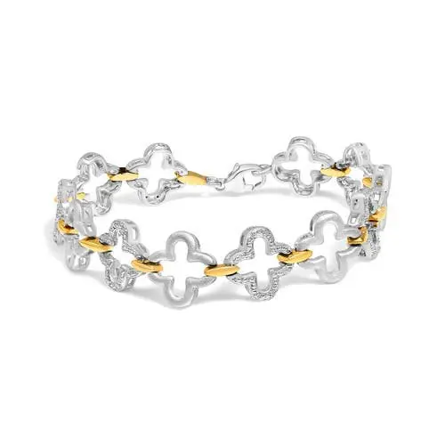HAUS OF BRILLIANCE 1/10 Cttw Natural Diamond Tennis Bracelet - Yellow